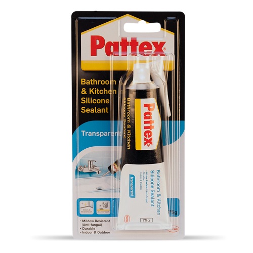 Pattex Bathroom & Kitchen Silicone Sealant Transparent | Silicone ...